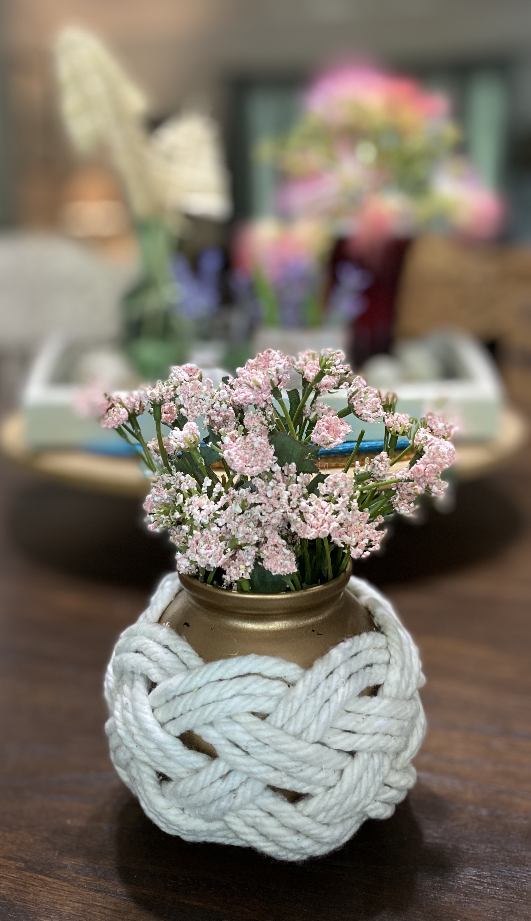 My Reward for Cleaning My Kitchen – a small DIY woven rope vase ...