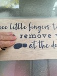 Remove Shoes at the Door Sign | SharSum Paint